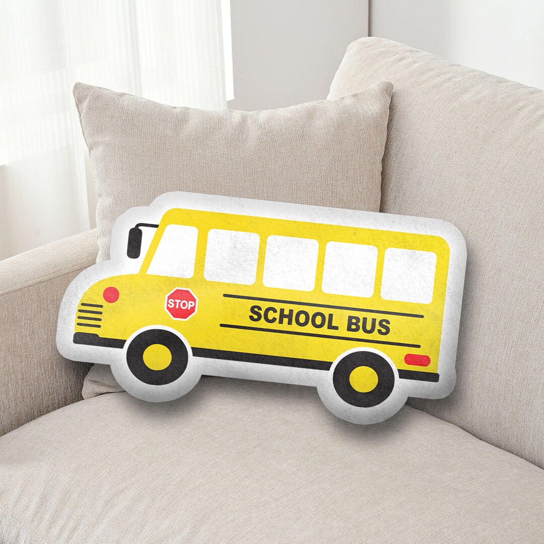 Schoolbus Pillow, School Bus Pillow, Birthday Boy Gifts, Funny Ugly ...