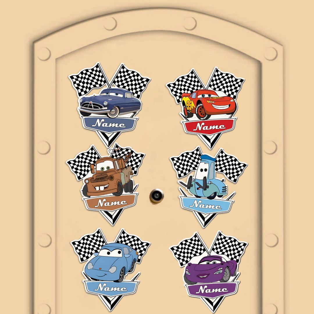 Custom Disney Cars Magnets, Disney Family Cruise Ship Stateroom Door ...