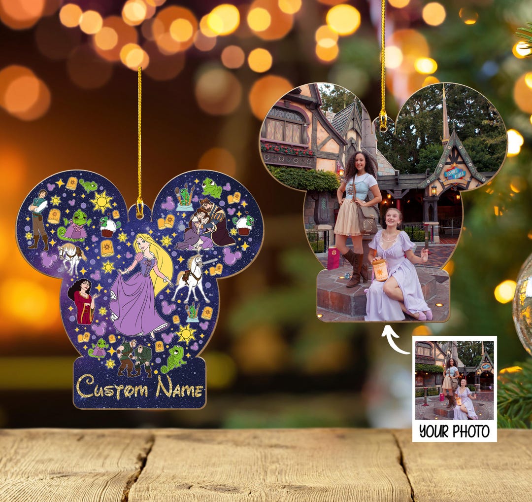 Two-sided Personalized Rapunzel Ornament, Rapunzel Gifts,tangled Gifts ...