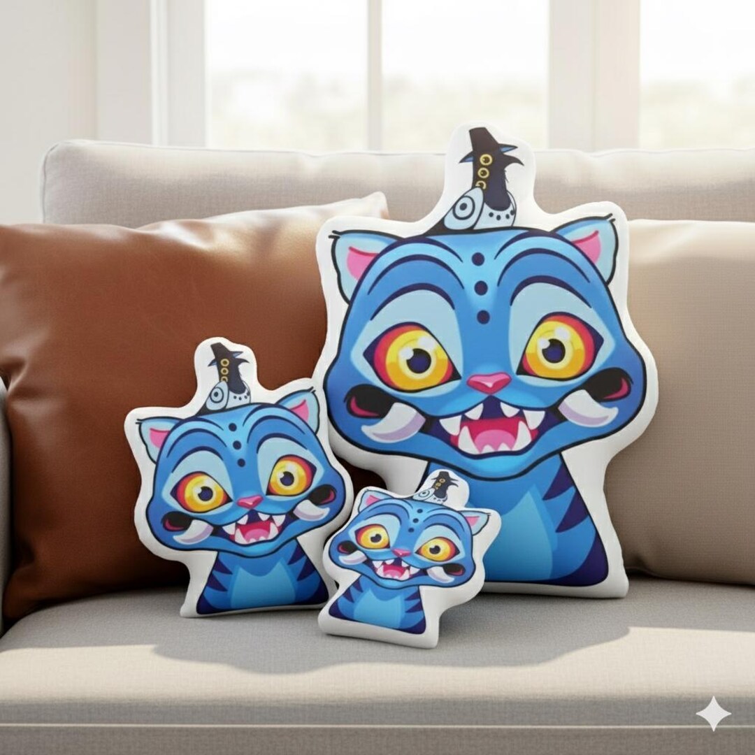 Derpy Tiger and Sussie Bird Custom Shape Pillow, Kpop Demon Hunters ...