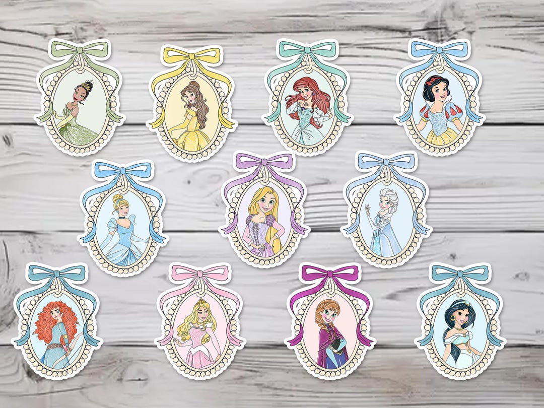 Disney Princess Coquette Bow Magnet, Princess Side Door Decor, Disney ...