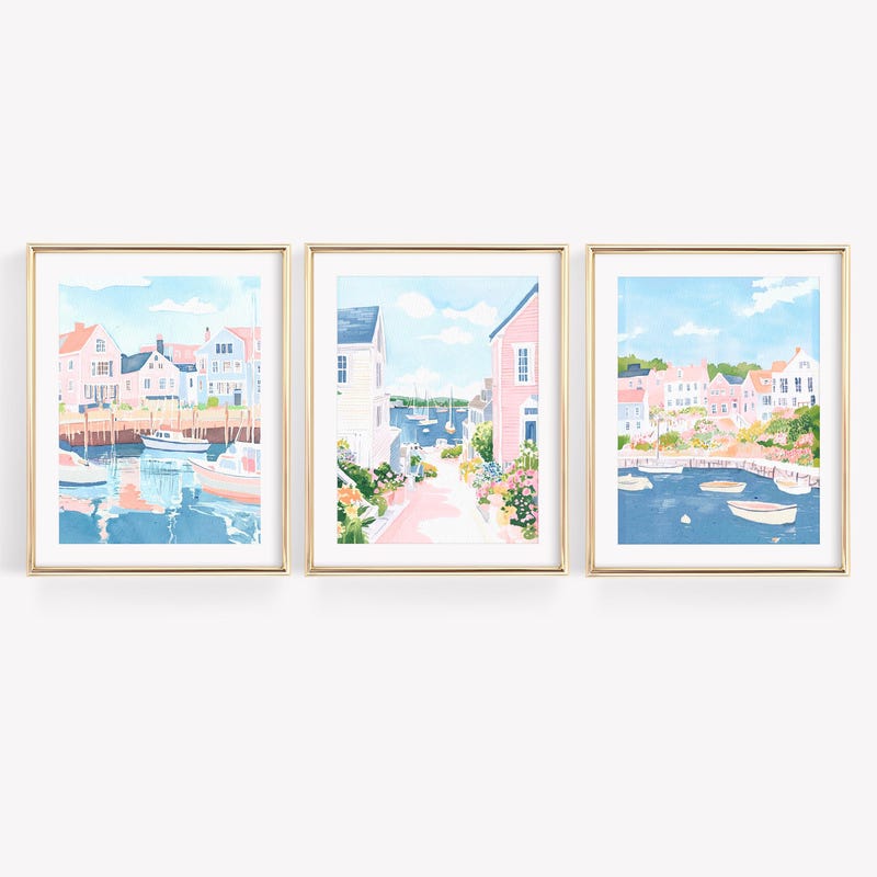 Water Color Costal Prints - Etsy