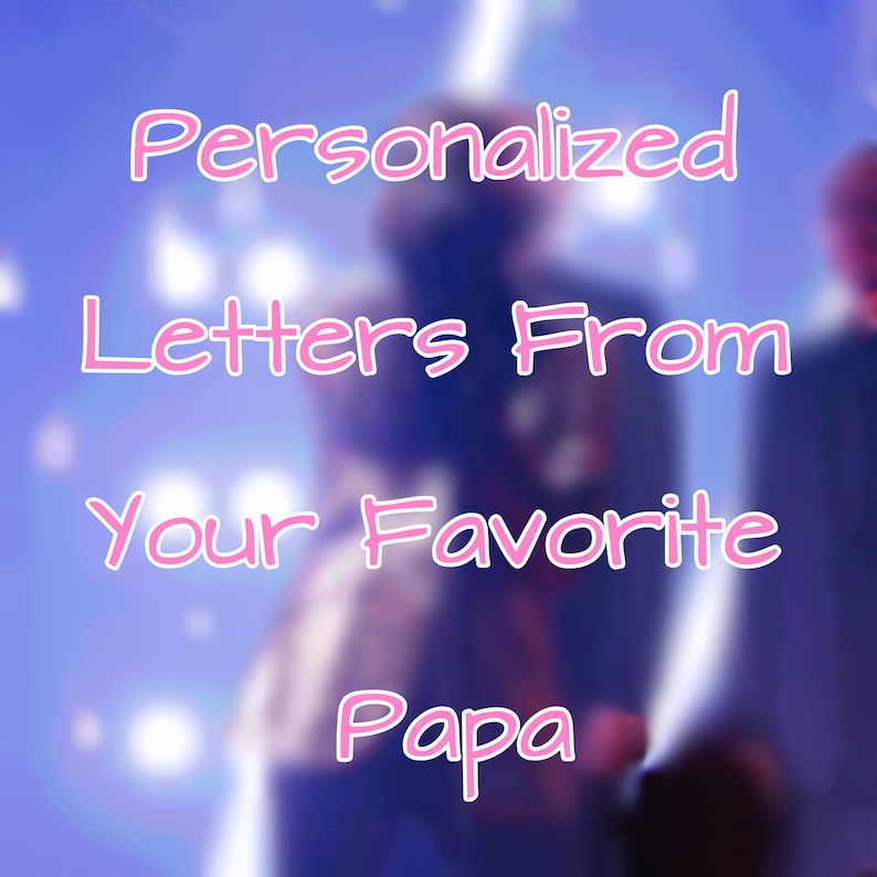 Personalized Letters From Your Favorite Papa - Etsy