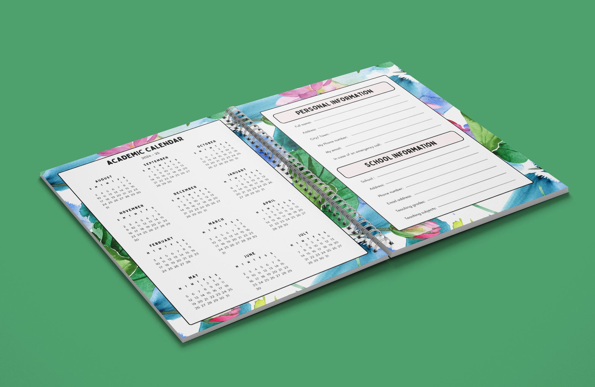 2024-25 Teacher Planner - Etsy