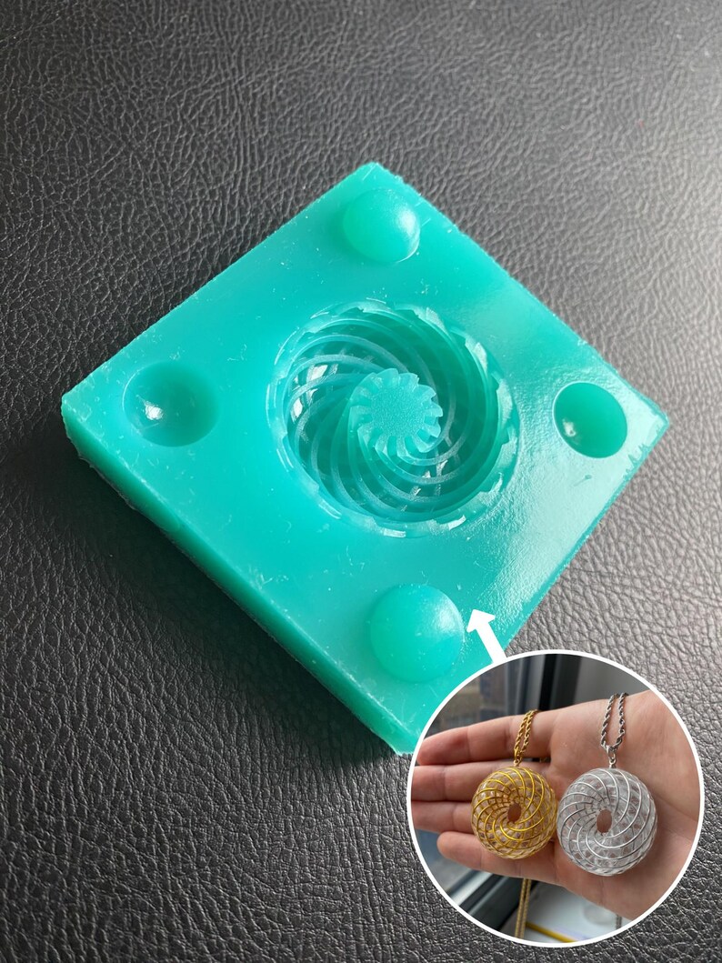 3D Rodin Coil Silicone Mold: Pre-smoothed PEMF Casting Mould - Mirror ...