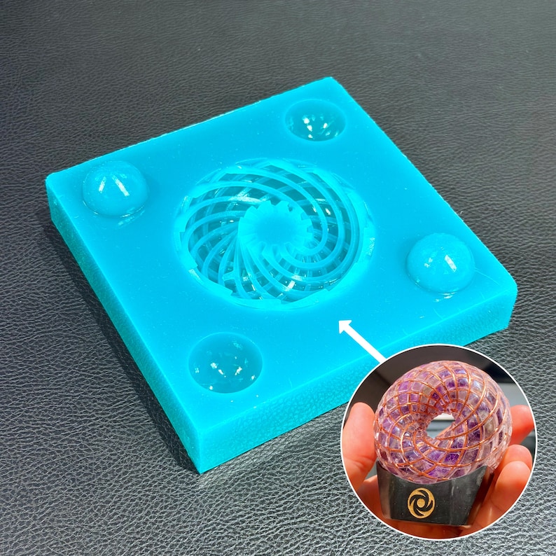 3D Rodin Coil Silicone Mold : Pre-smoothed PEMF Casting Mould - Mirror ...