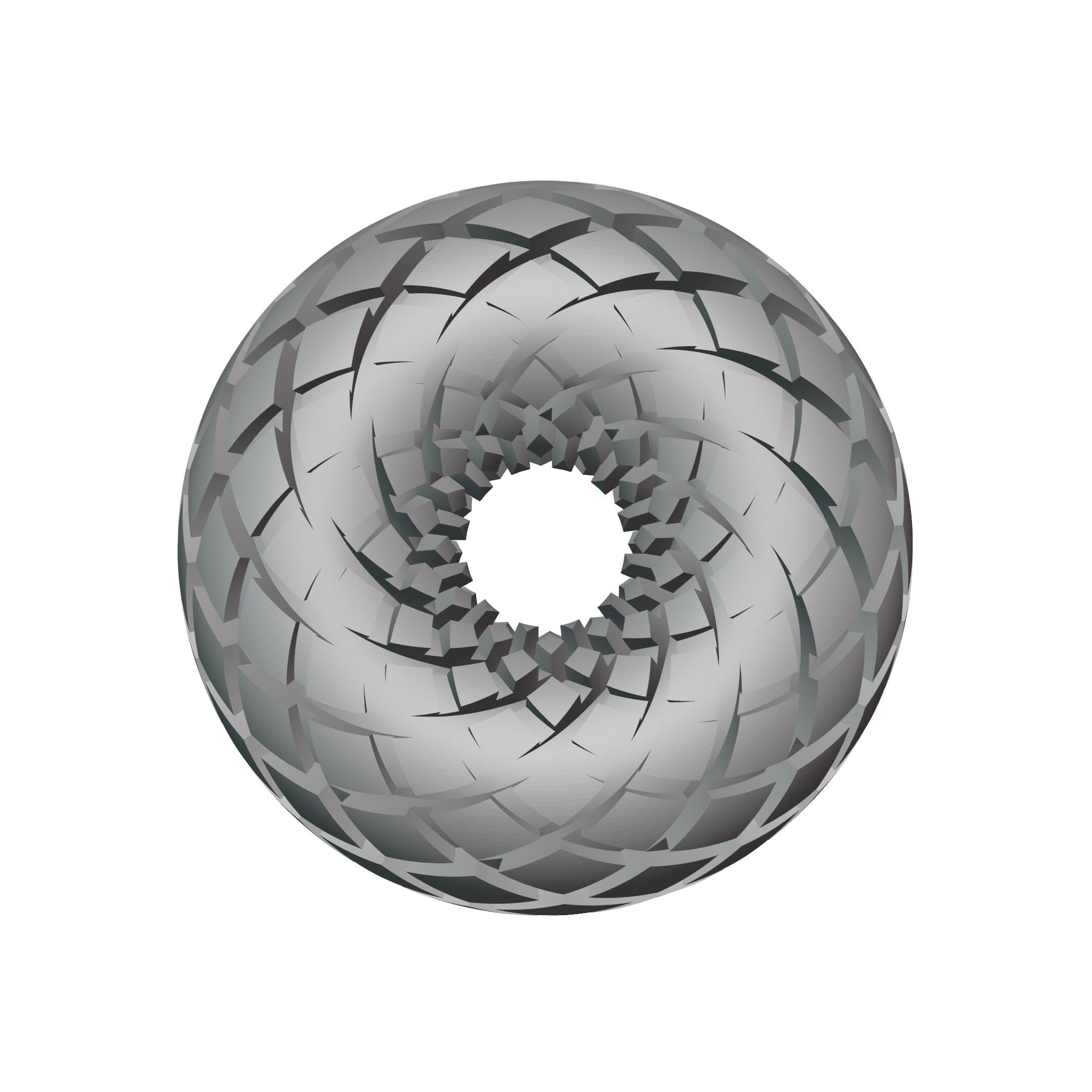 Rodin Coil Torus STL 70mm Diameter Coil | Itoroid Vortex Wave Field ...