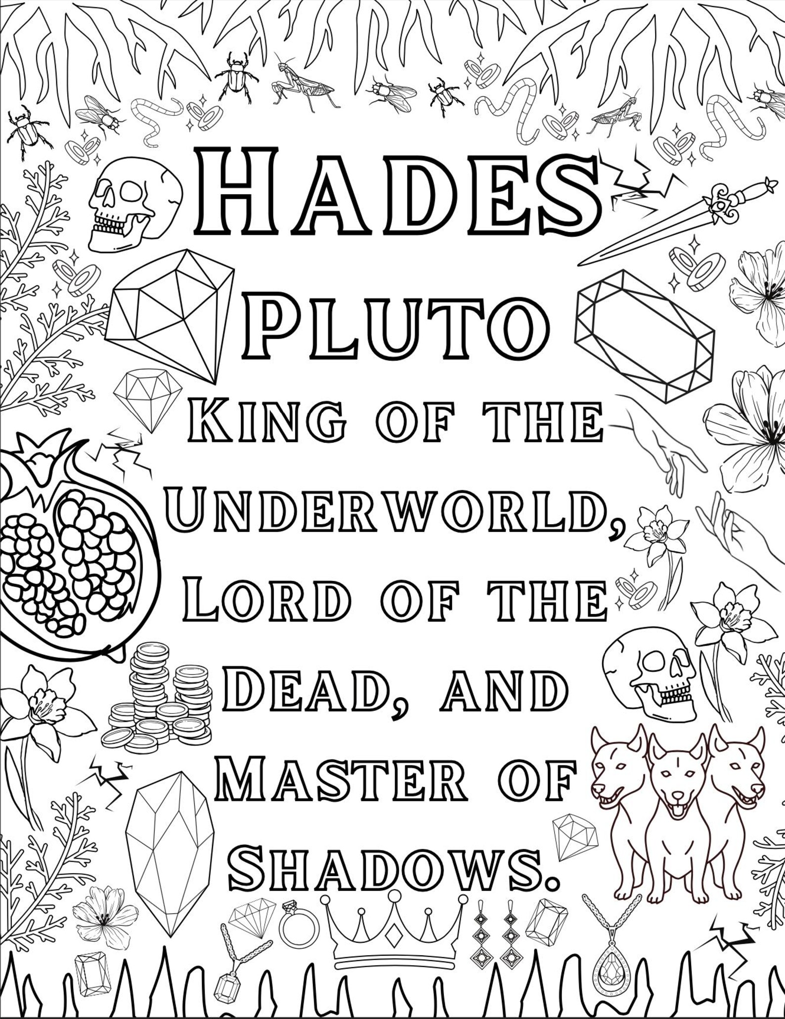 12 Olympian greek God Coloring Pages - Etsy