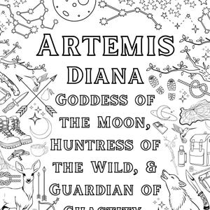 12 Olympian greek God Coloring Pages - Etsy