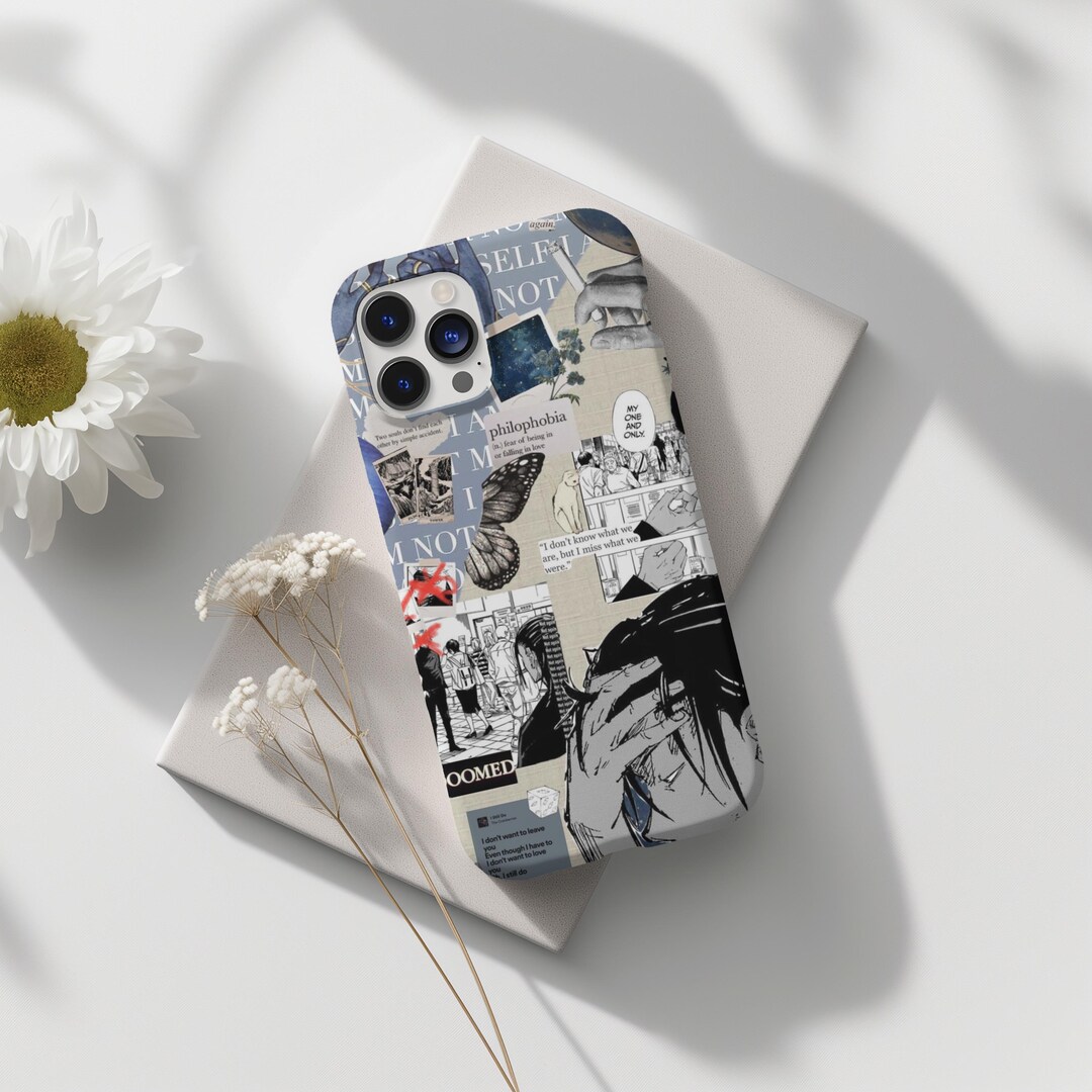 Jujutsu Kaisen Anime Geto Collage Phone Case Sad Boy Aesthetic iPhone ...