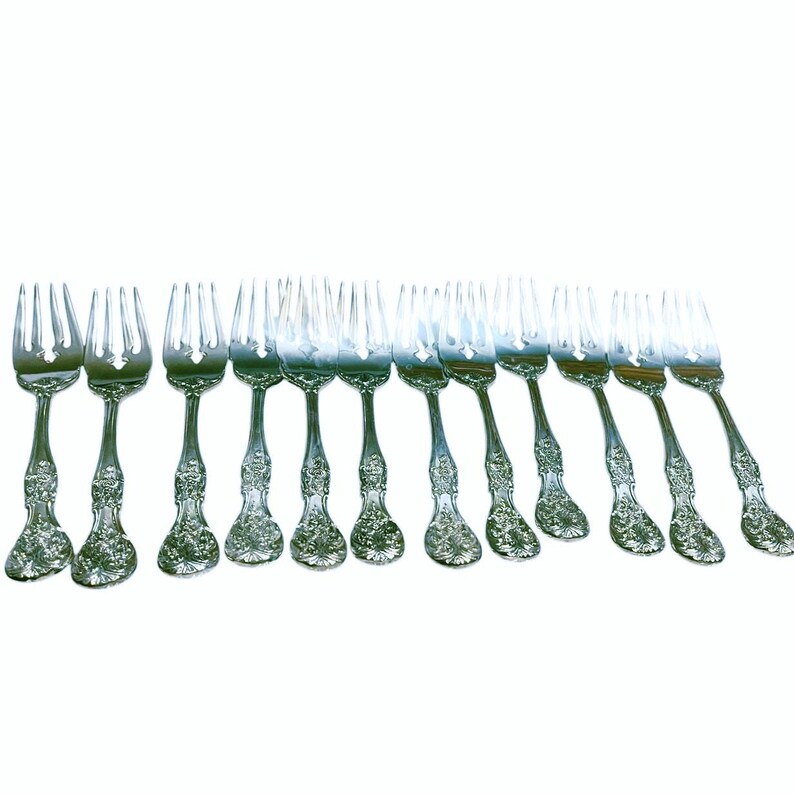 Vintage F.b.rogers & Sons French Rose Flatware Silver Plated 64 Piece ...