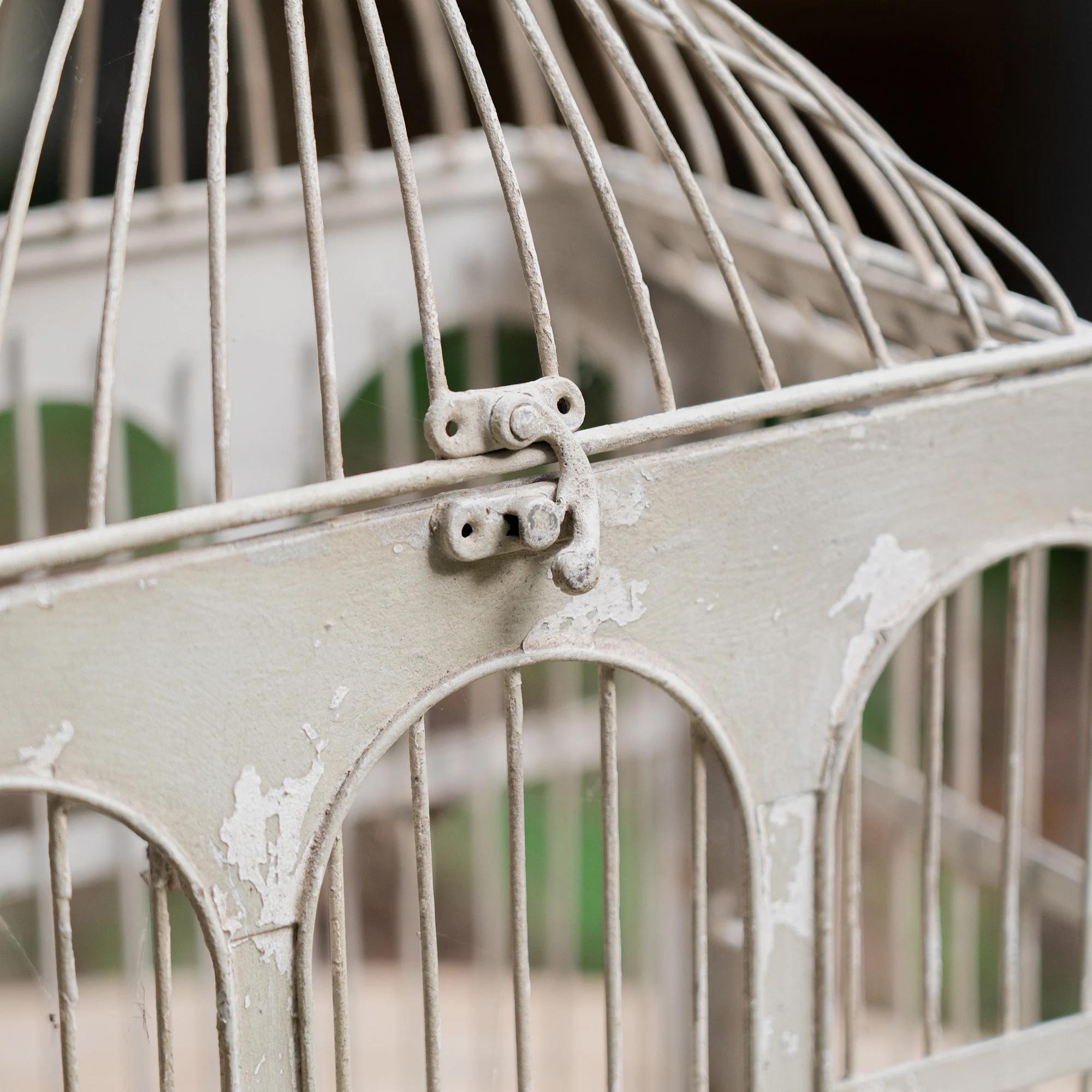 Hanging Bird Cage Decorative Bird Cage Vintage Metal Bird Cage Antique ...