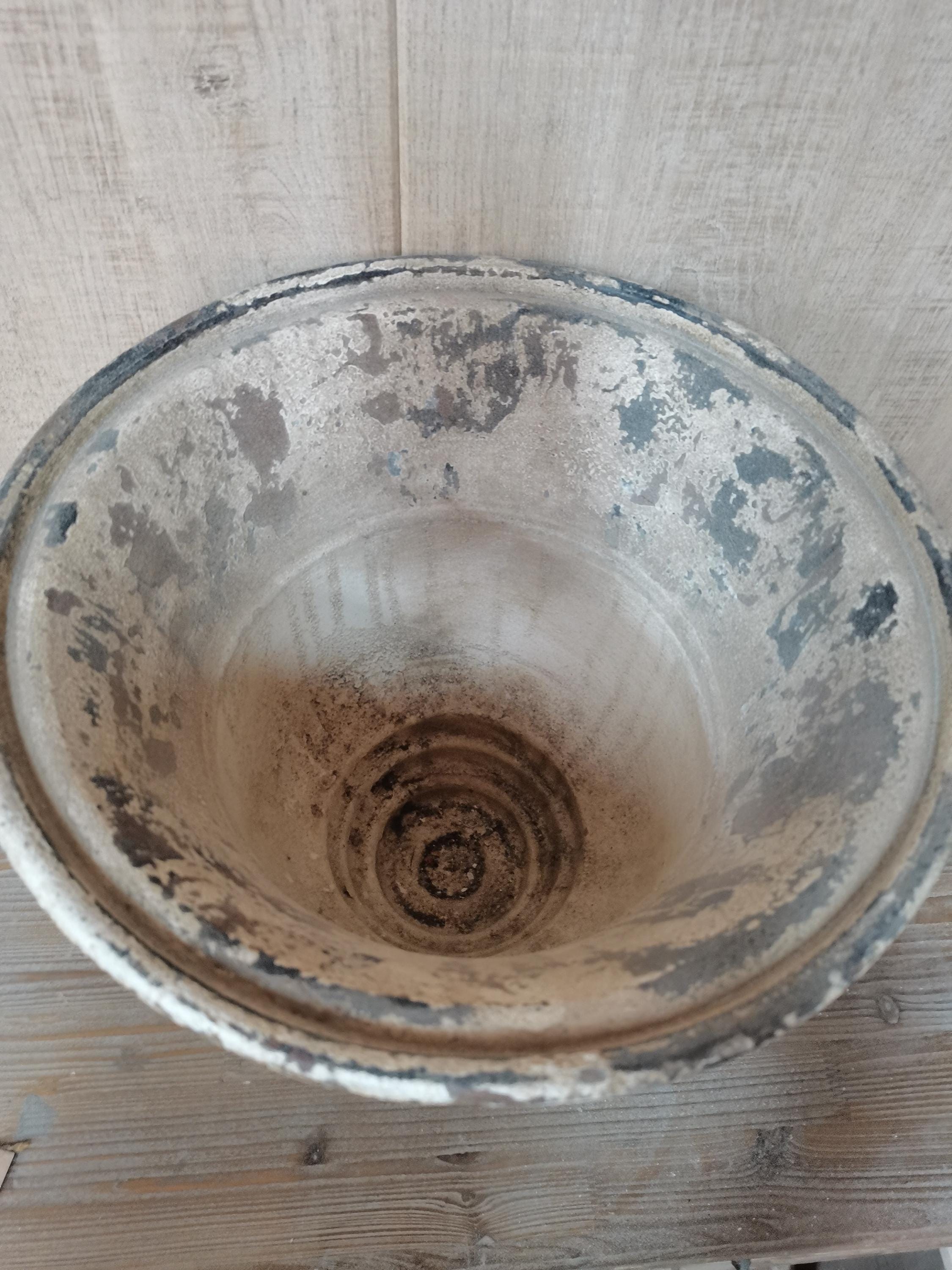 Vintage Distressed Flower Pots Shabby Chic Flower Pots Handmade Flower ...