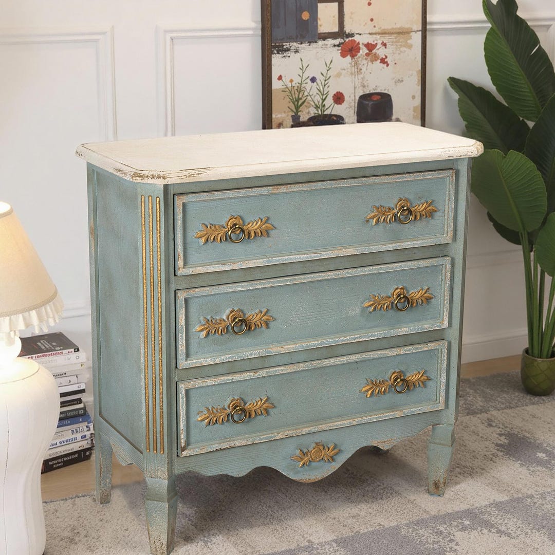 Retro Wooden Drawer Cabinet, Multifunctional Cabinet, Art Decorative ...