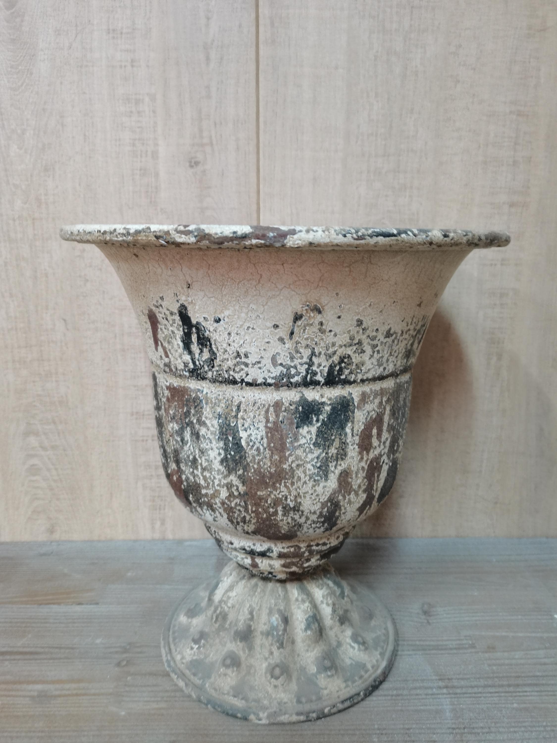 Vintage Distressed Flower Pots Shabby Chic Flower Pots Handmade Flower ...