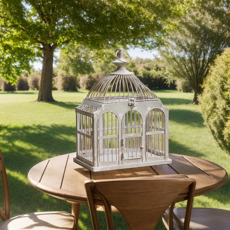 Hanging Bird Cage Decorative Bird Cage Vintage Metal Bird Cage Antique ...