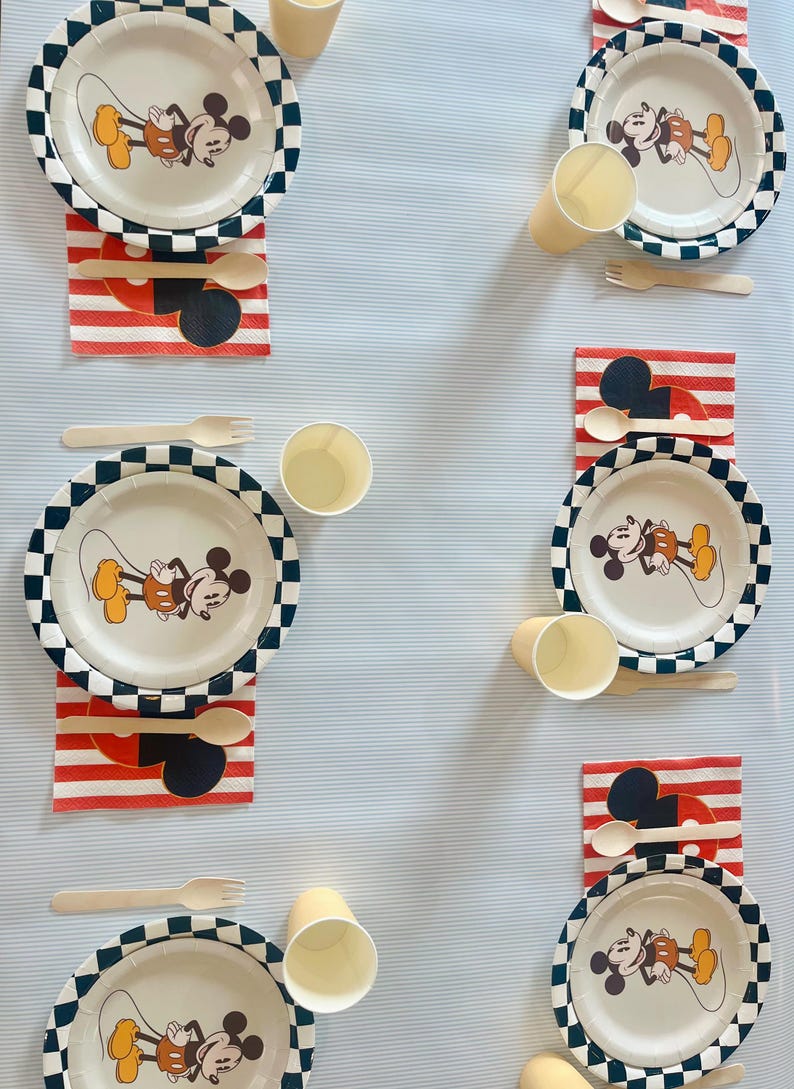Mickey Mouse Party Supplies - Etsy