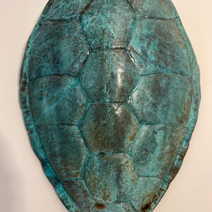 Hand Made Patina Copper Turtle Shell - Etsy