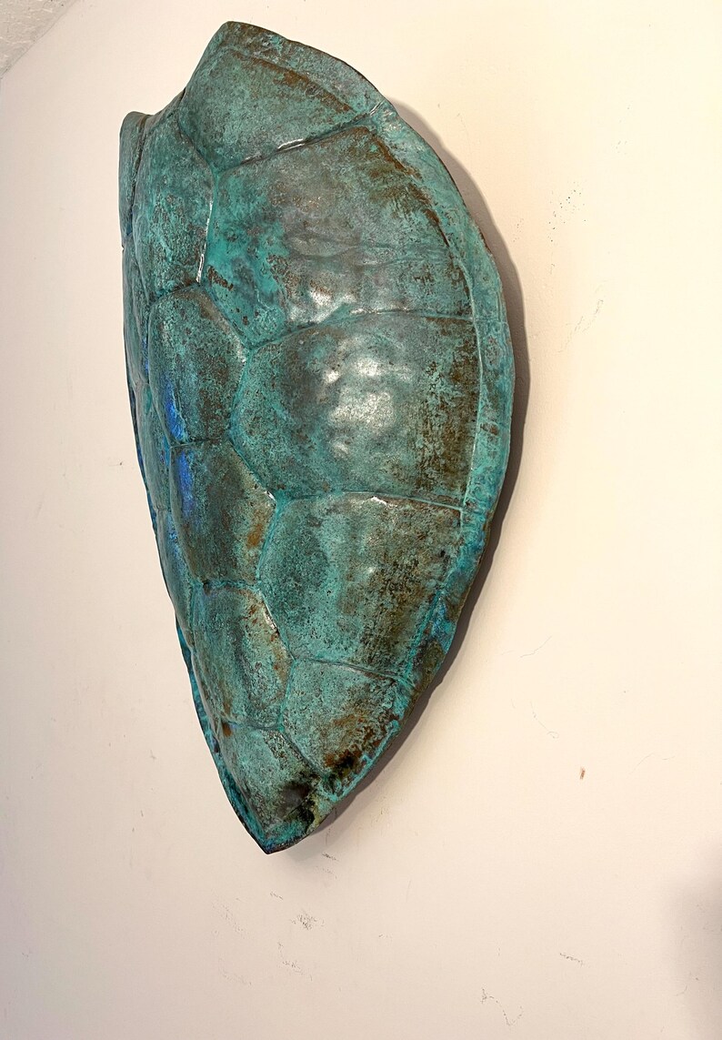 Hand Made Patina Copper Turtle Shell - Etsy