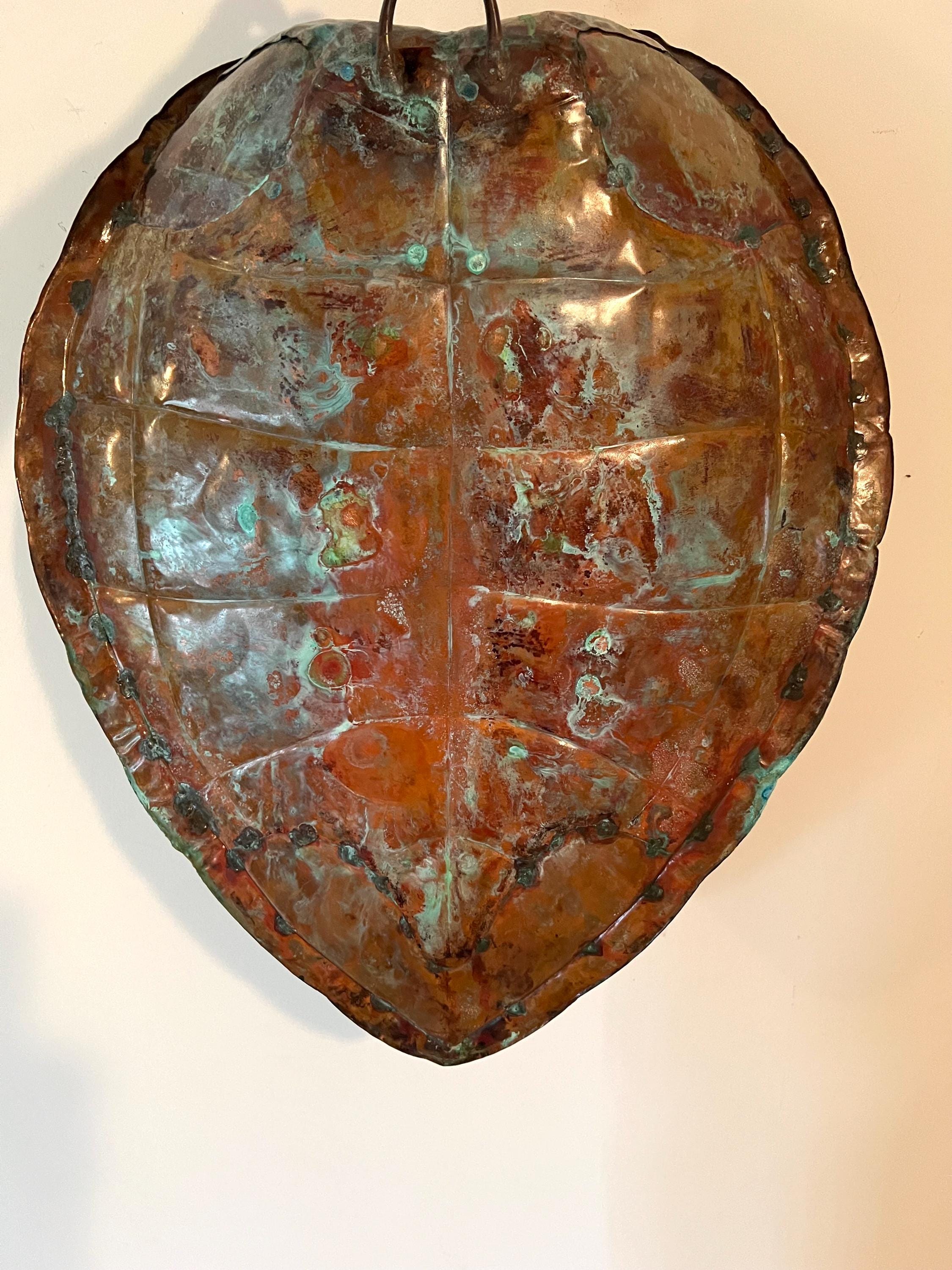 Hand Made Patina Copper Turtle Shell - Etsy