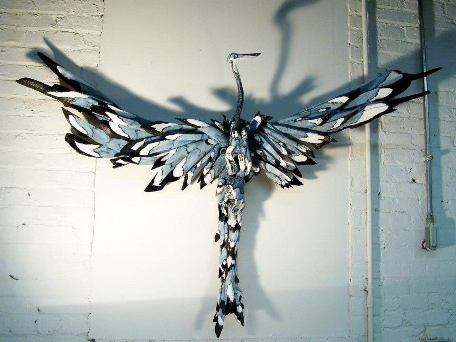 Blue Smoke Rising Phoenix Sculpture - Etsy