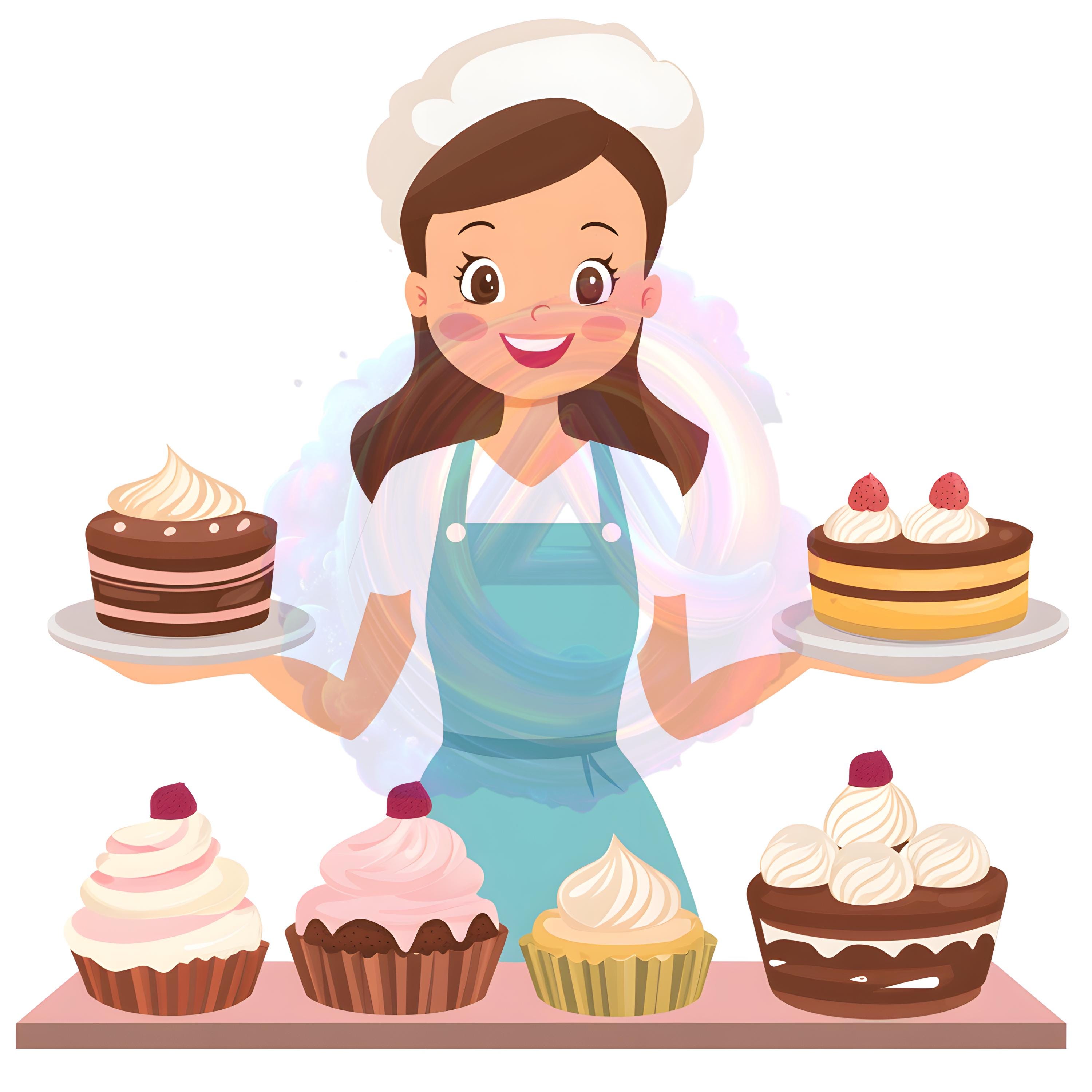 Digital Clipart, High Quality |bakery Cakes |beautiful Colours |20 No ...