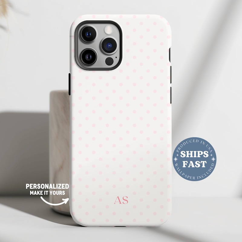 Polka Dot Case White - Etsy