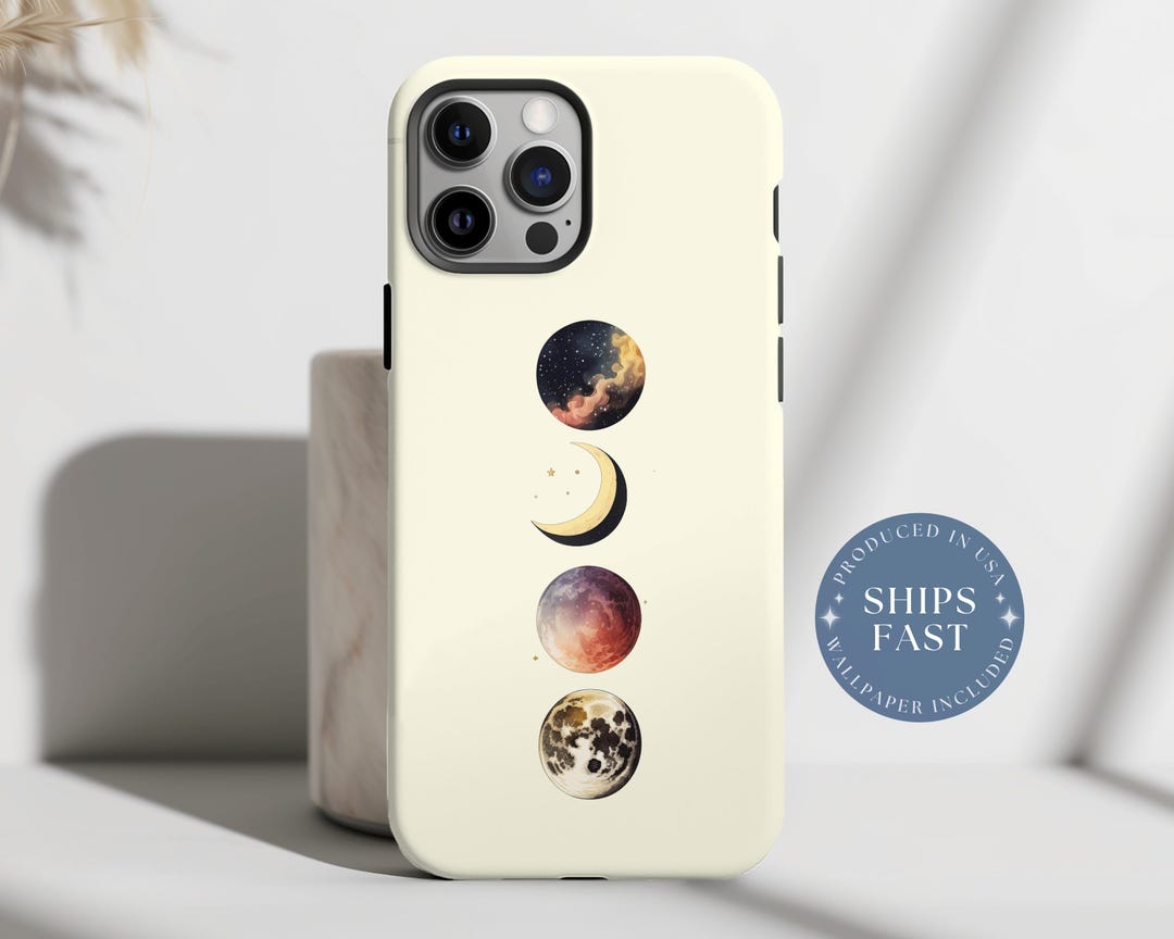 Celestial iPhone Case: Moon Phases, Stars, Planets - Etsy