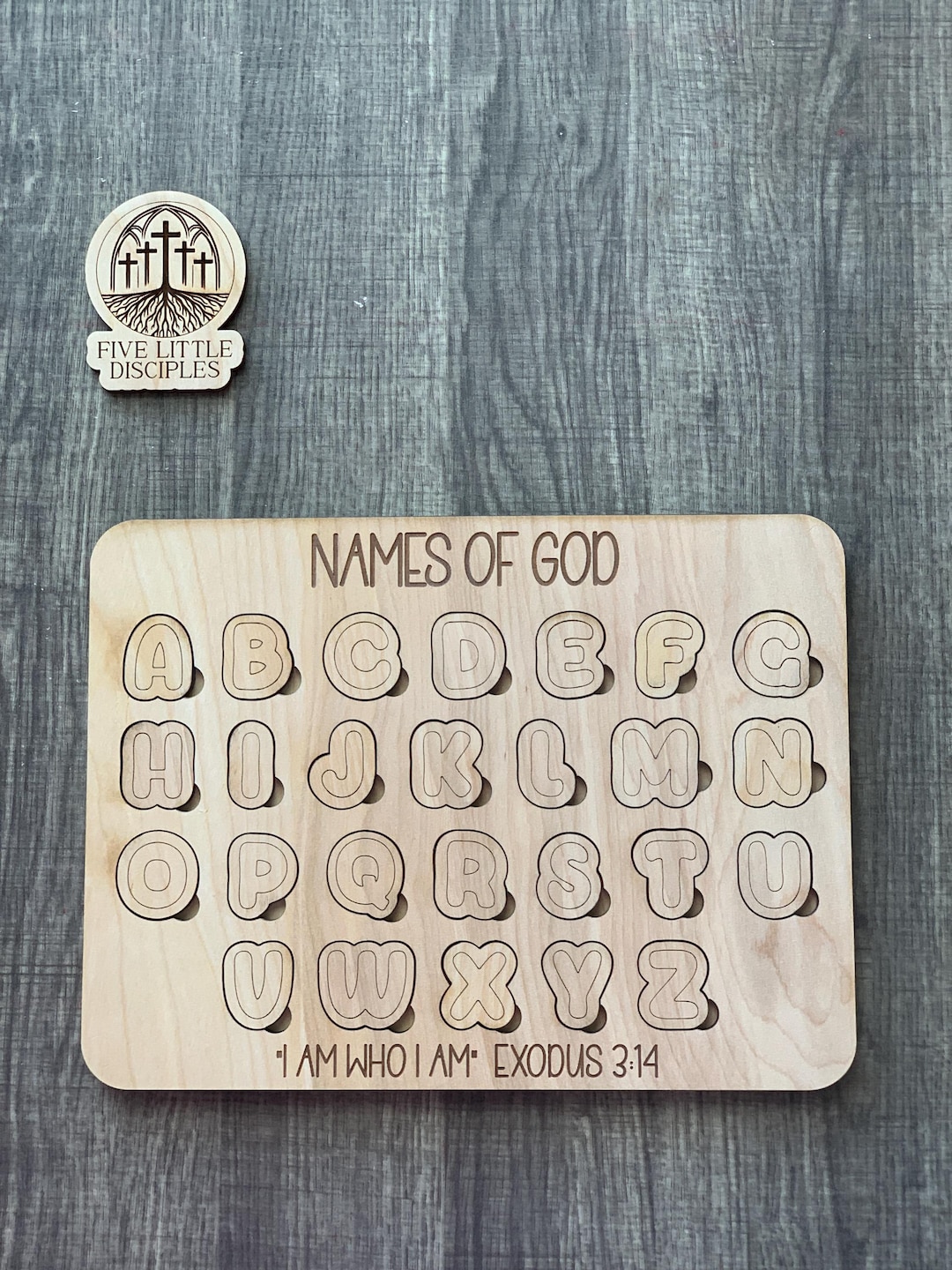 Names of God Puzzle - Abcs of God Puzzle - Bible Learning Tool ...