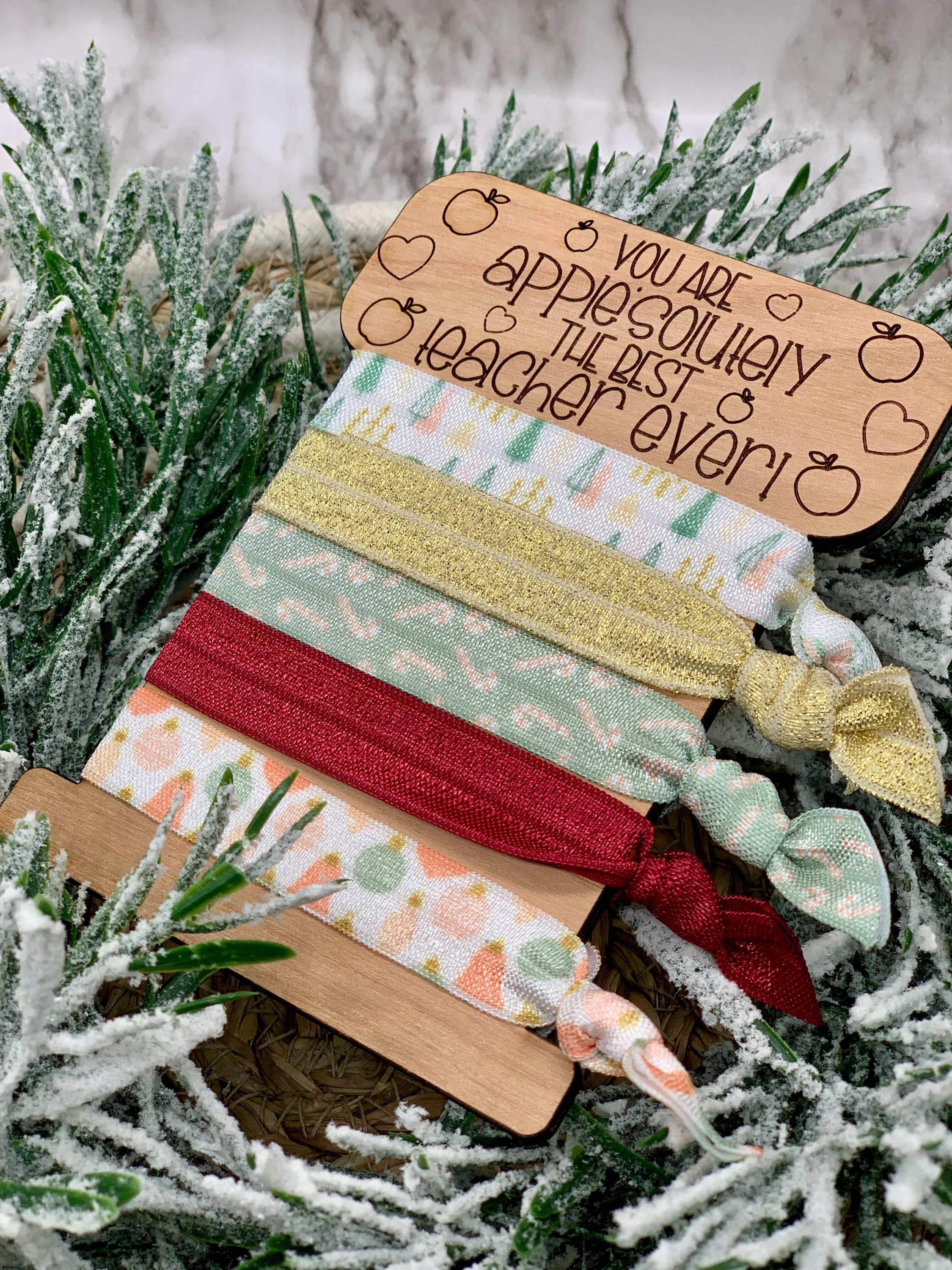 Wooden Hair Tie Holder - Hair Tie Organizer - Teacher Gift - Hair ...
