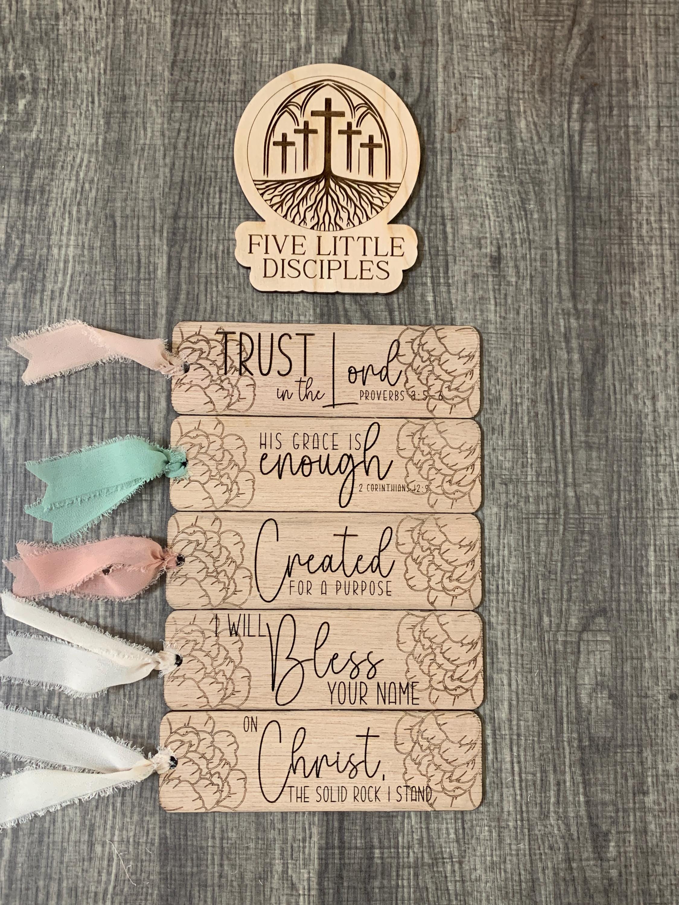Wooden Christian Bookmark - Handcrafted - Christian Gift ...