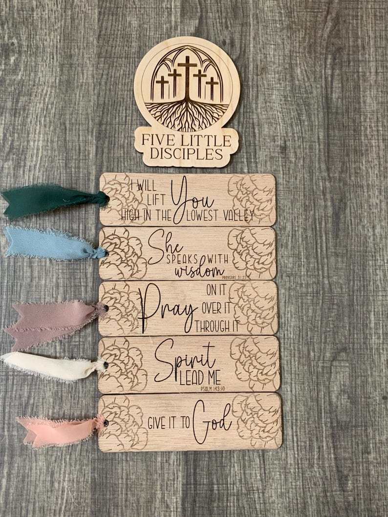 Wooden Christian Bookmark - Handcrafted - Christian Gift ...