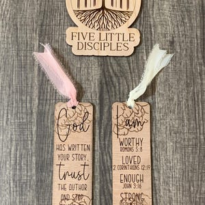 Wooden Christian Bookmark - Handcrafted - Christian Gift ...