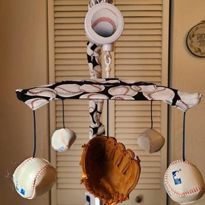 PLAY BALL Vinyl Baseball Crib Mobile CUSTOM Pick Your | Etsy