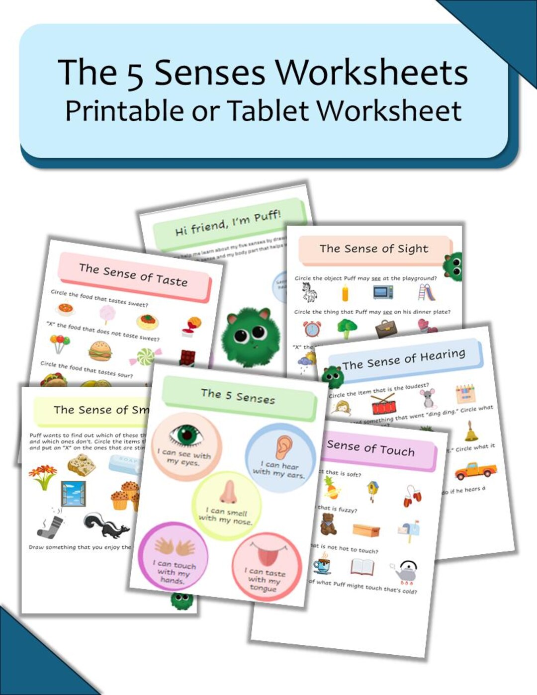 Explore the Five Senses With This Fun and Creative Worksheet for Kids ...