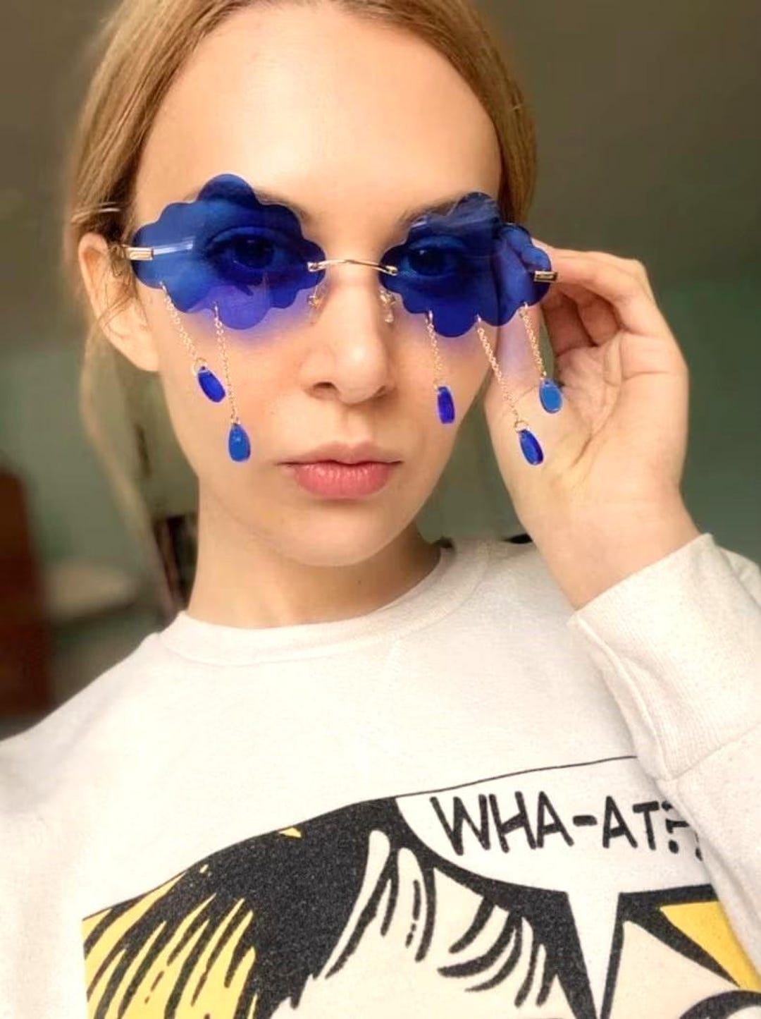 Cloud With Raindrop Sunglasses, Cloud Glasses, Cute Glasses, Sunnies ...