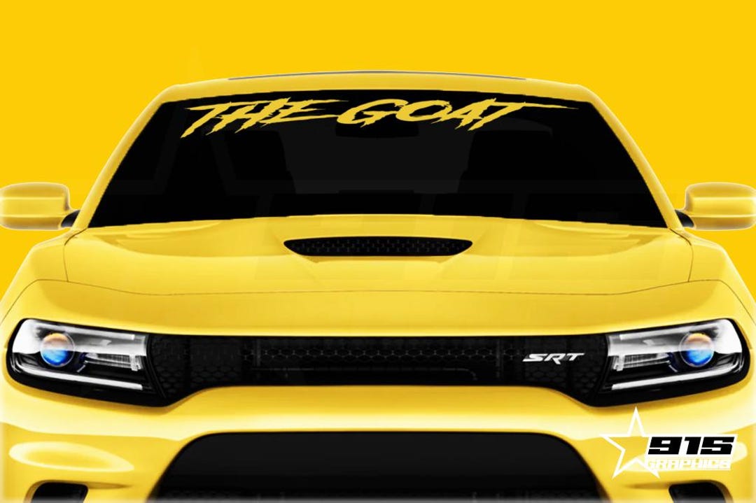 The Goat Windshield Vinyl Decal Banner Fits Dodge Charger - Etsy