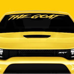 The Goat Windshield Vinyl Decal Banner Fits Dodge Charger - Etsy