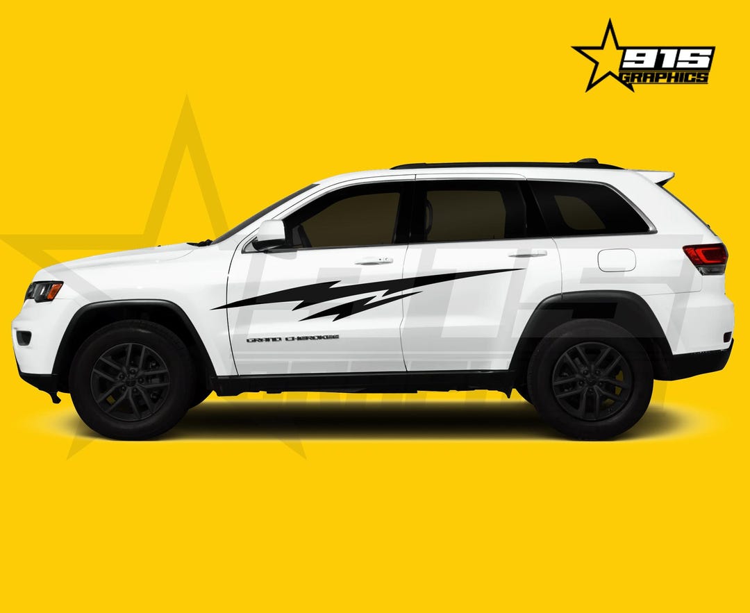 Spike Waves Body Side Vinyl Decal Graphics Fits Jeep Grand Cherokee - Etsy