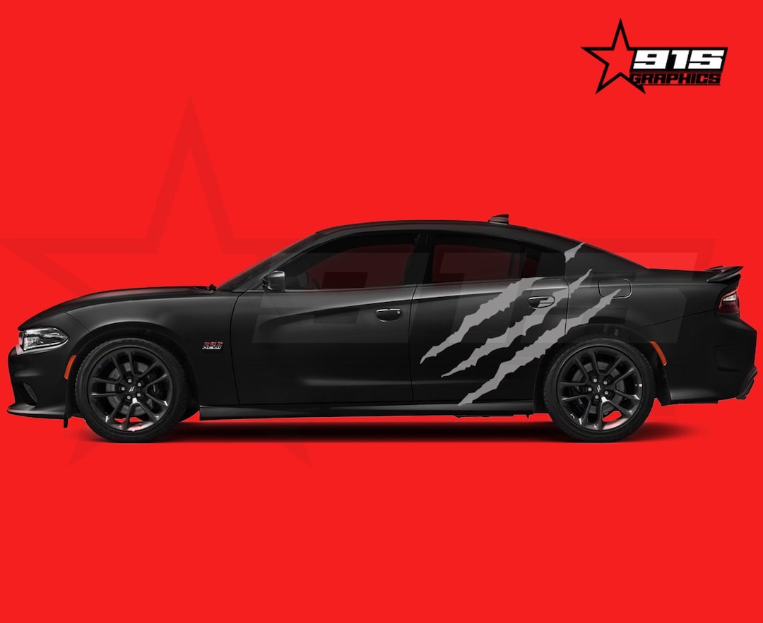 2 Large Claws Car Vinyl Decal Graphics Fits Dodge Charger - Etsy