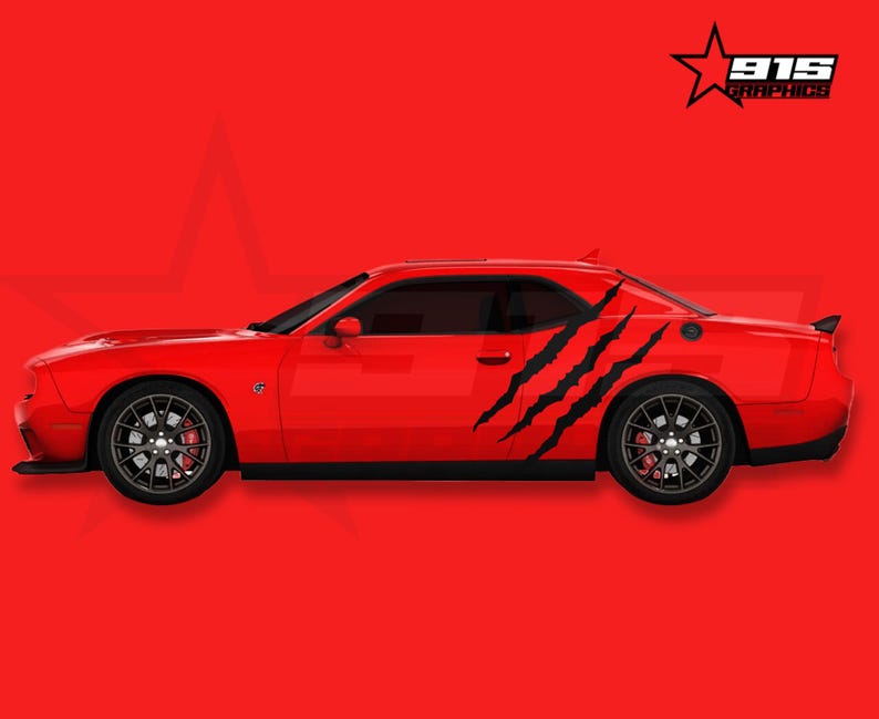 2 Large Claws Car Vinyl Decal Graphics Fits Dodge Challenger - Etsy