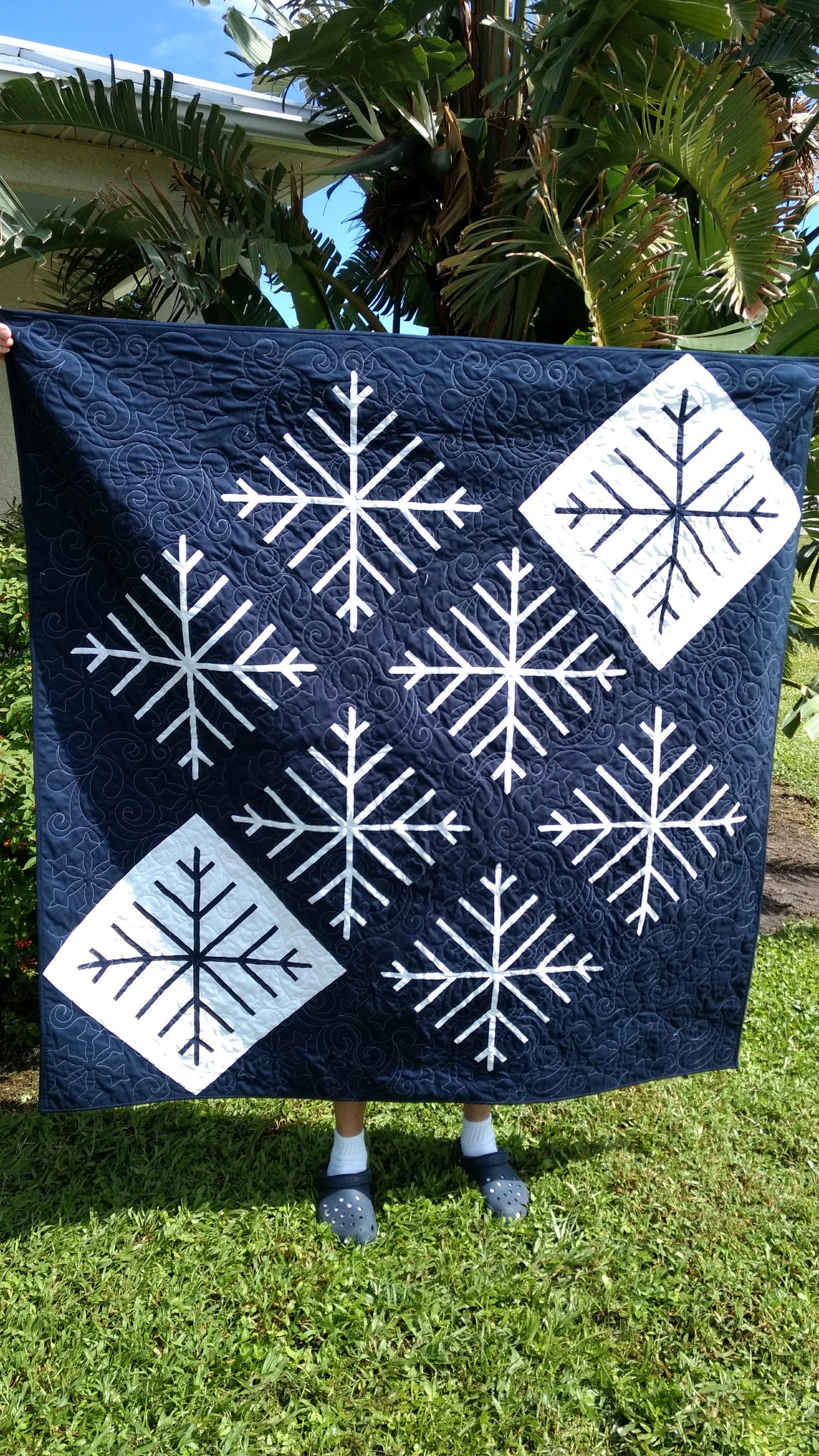 Modern Snowflake Quilt - Digital Pattern - Etsy