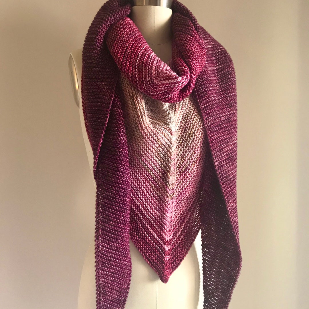 Knitting Pattern PDF X Inner Light Shawl X DK Shawl Knitting Pattern X ...