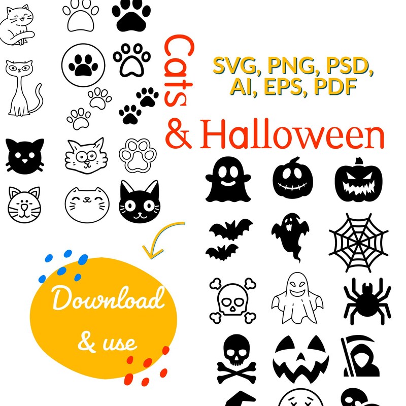 Halloween Vector Bundle - Etsy