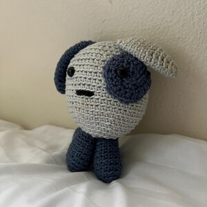 Blue Puppy Crochet Stuffed Animal - Etsy