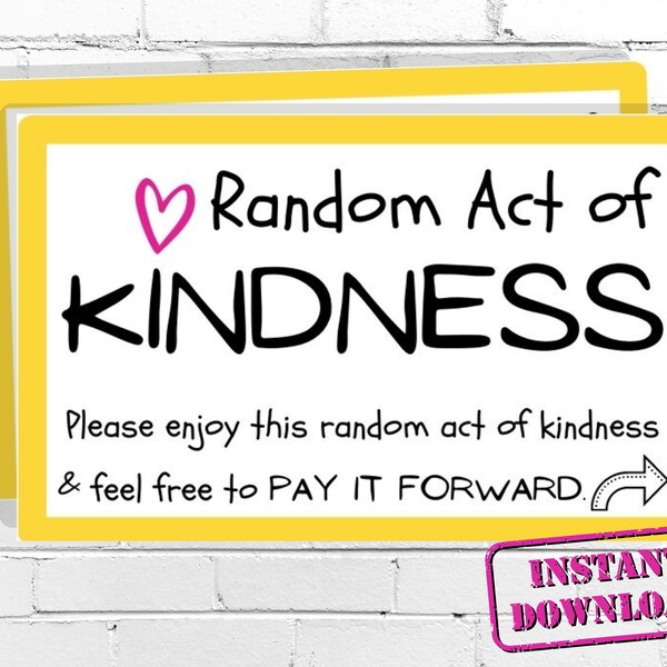 Kindness Cards - Etsy