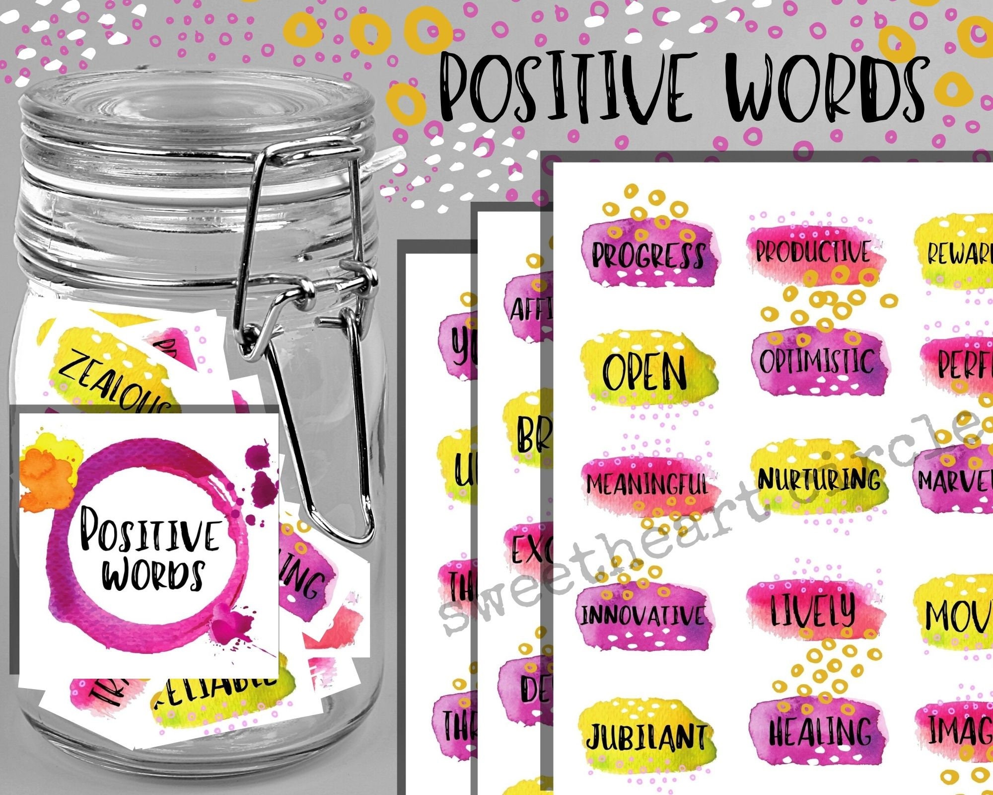 POSITIVE WORDS Jar Labels Instant Download Pdf Printable Etsy positive-words-jar-labels-instant-download-pdf-printable-etsy