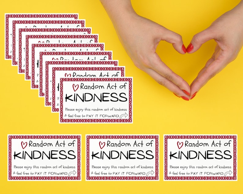 Random Act of Kindness Cards Instant Download 1 Pdf - Etsy