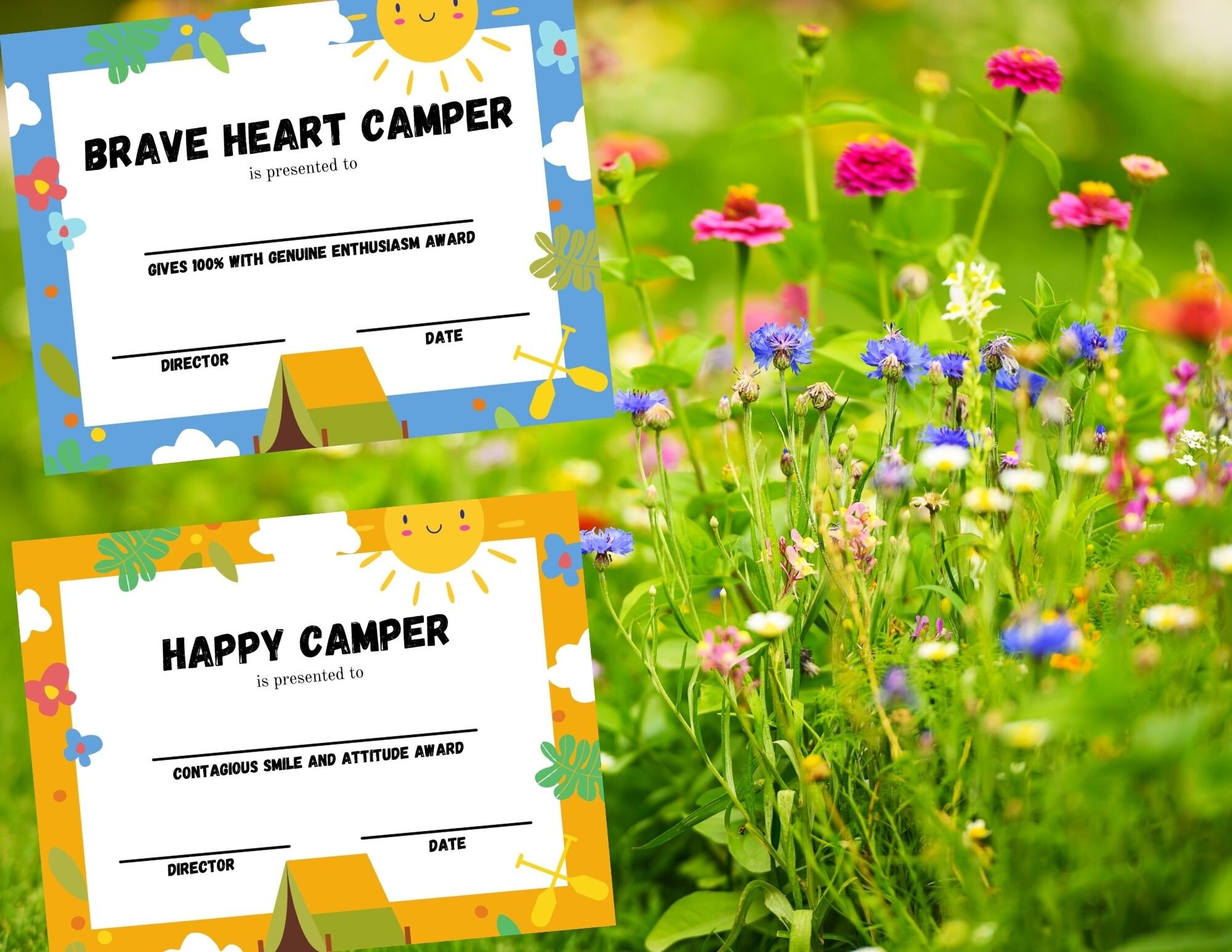 Camp Awards PDFs Downloadable printable | Etsy