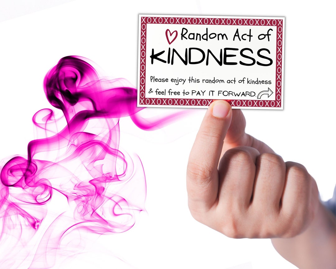 Random Act of Kindness Cards, Instant Download, 1 Pdf, Printable, A4, 8 ...